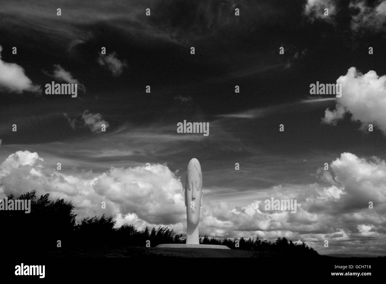 The Dream Statue near St Helens, Merseyside Stock Photo - Alamy