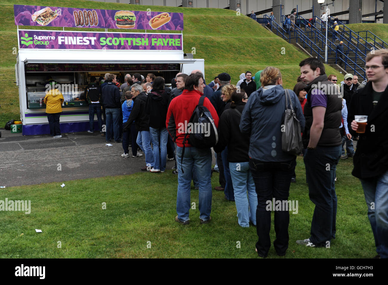 Two catering vans hi-res stock photography and images - Alamy