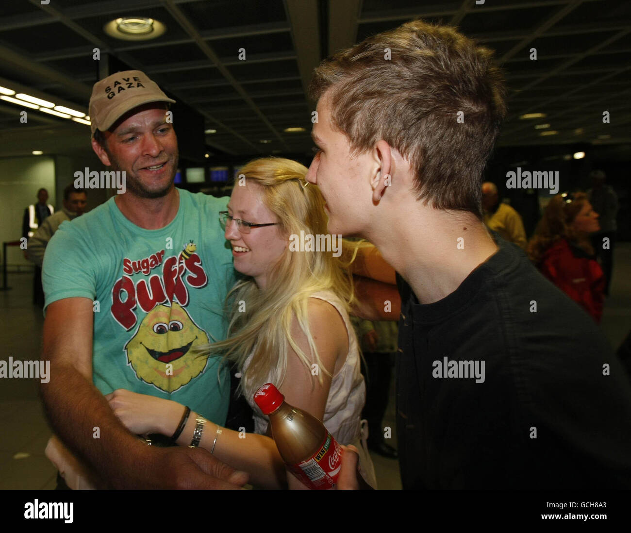 Irish activist Shane Dillon arrives back at Dublin Airport after he was ...