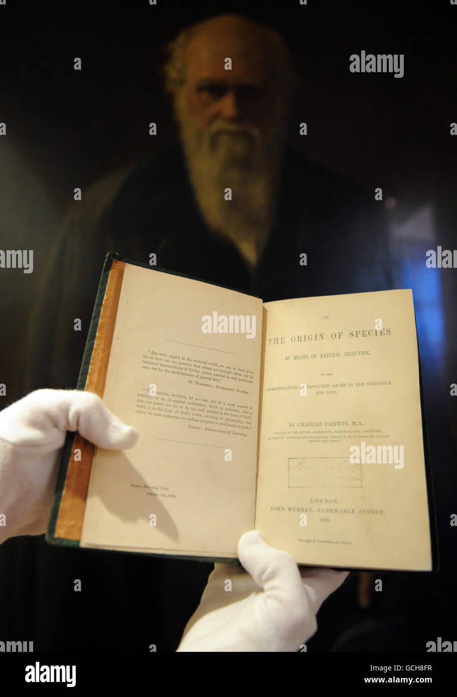 An original first edition of Charles Darwin's book The Origin of ...