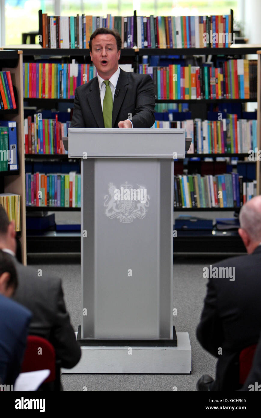 Cameron speech on the economy Stock Photo - Alamy