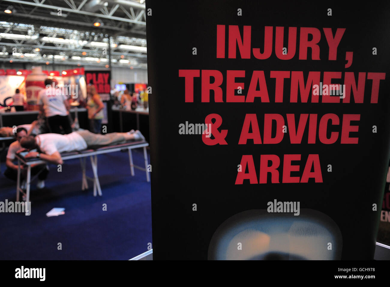 General view of the Deep Freeze Stand and injury treatment and advice ...