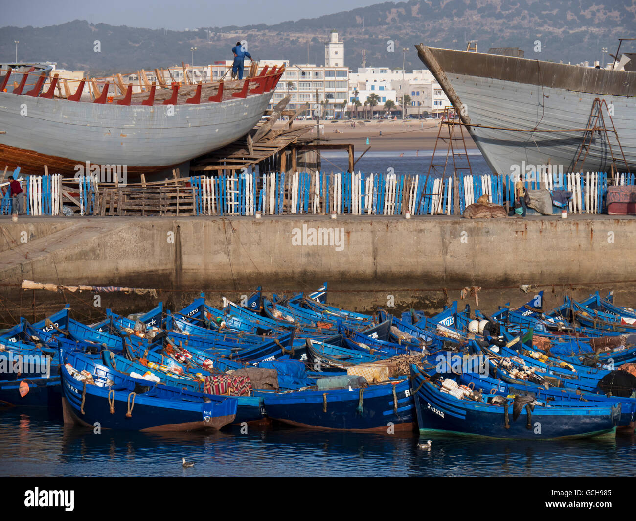 Moroccan boat building industry hi-res stock photography and images - Alamy