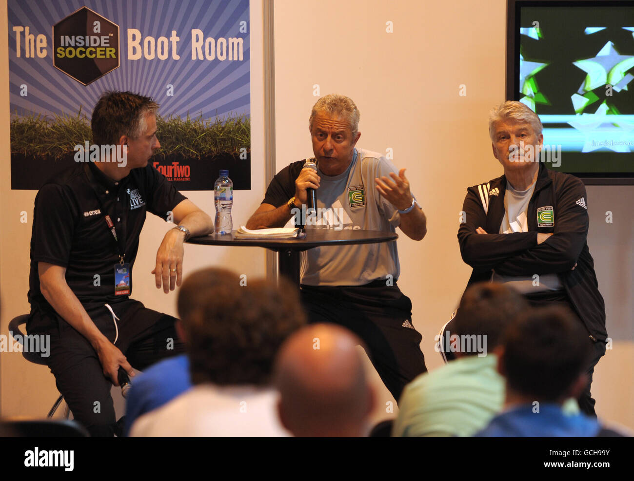 ALan Smith (left) looks on as Alfred Galustian and Charlie Cooke (right ...