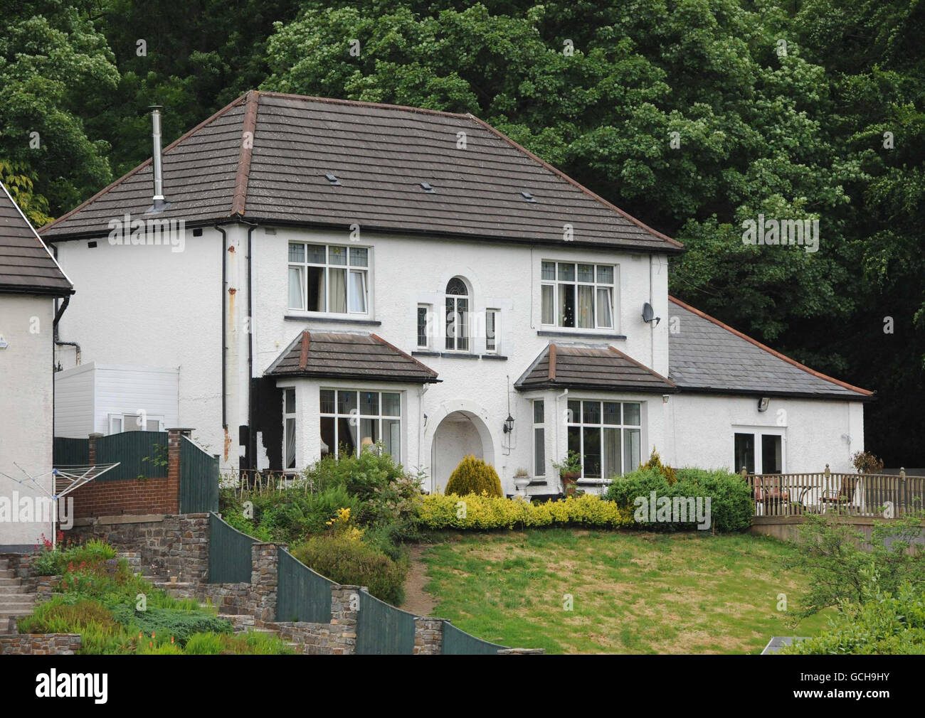 The home of Stuart Cable in Llwydcoed south Wales Stock Photo - Alamy