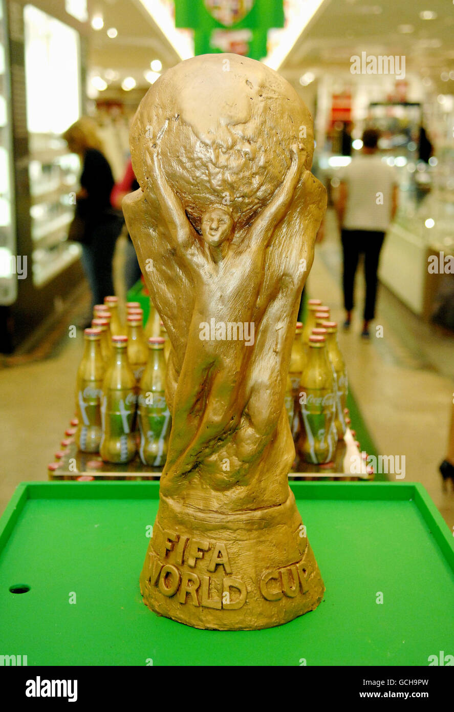 A chocolate world cup trophy on sale at selfridges hi-res stock ...