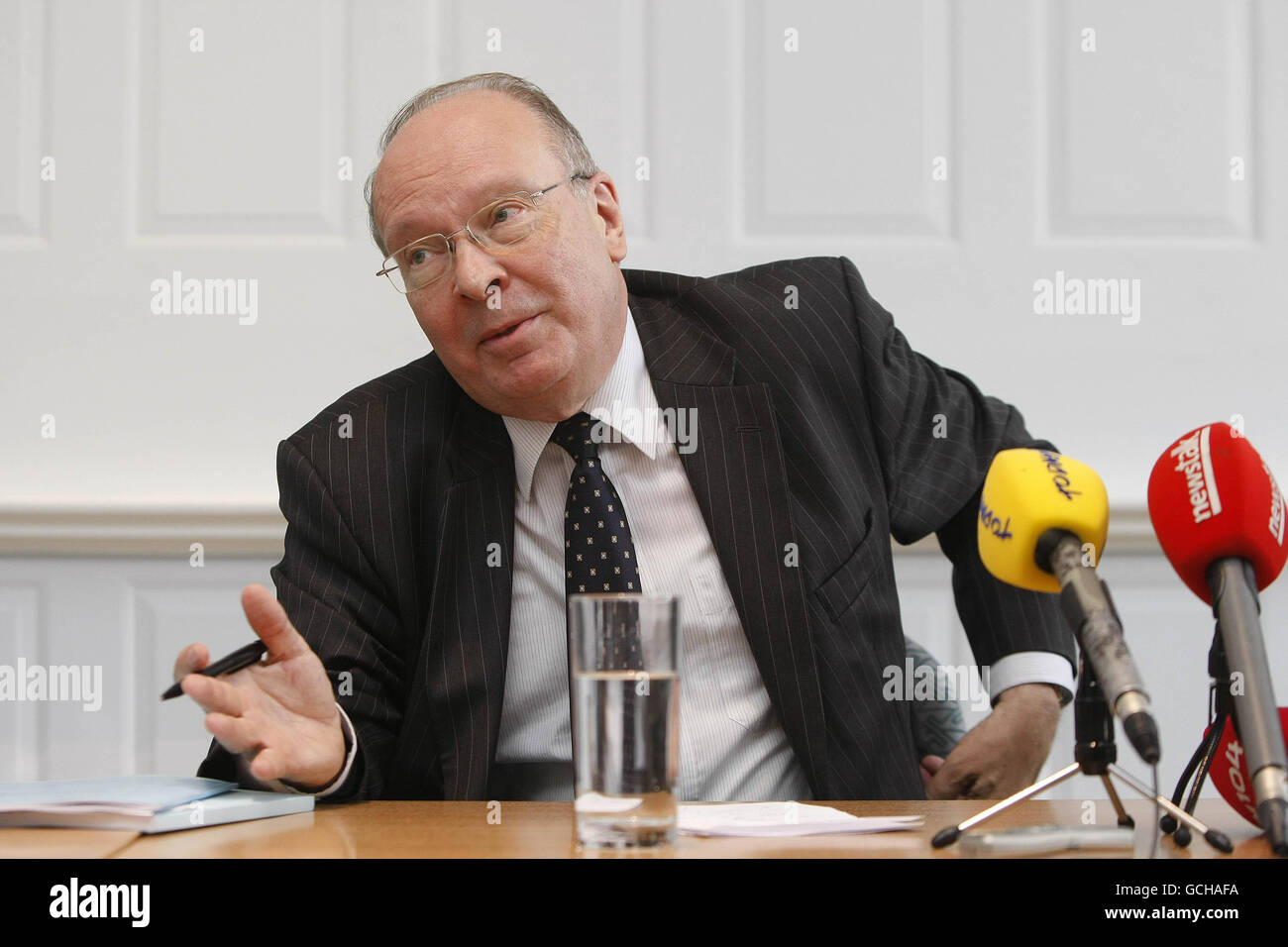 Former International Monetary Fund expert Max Watson speaking to the ...