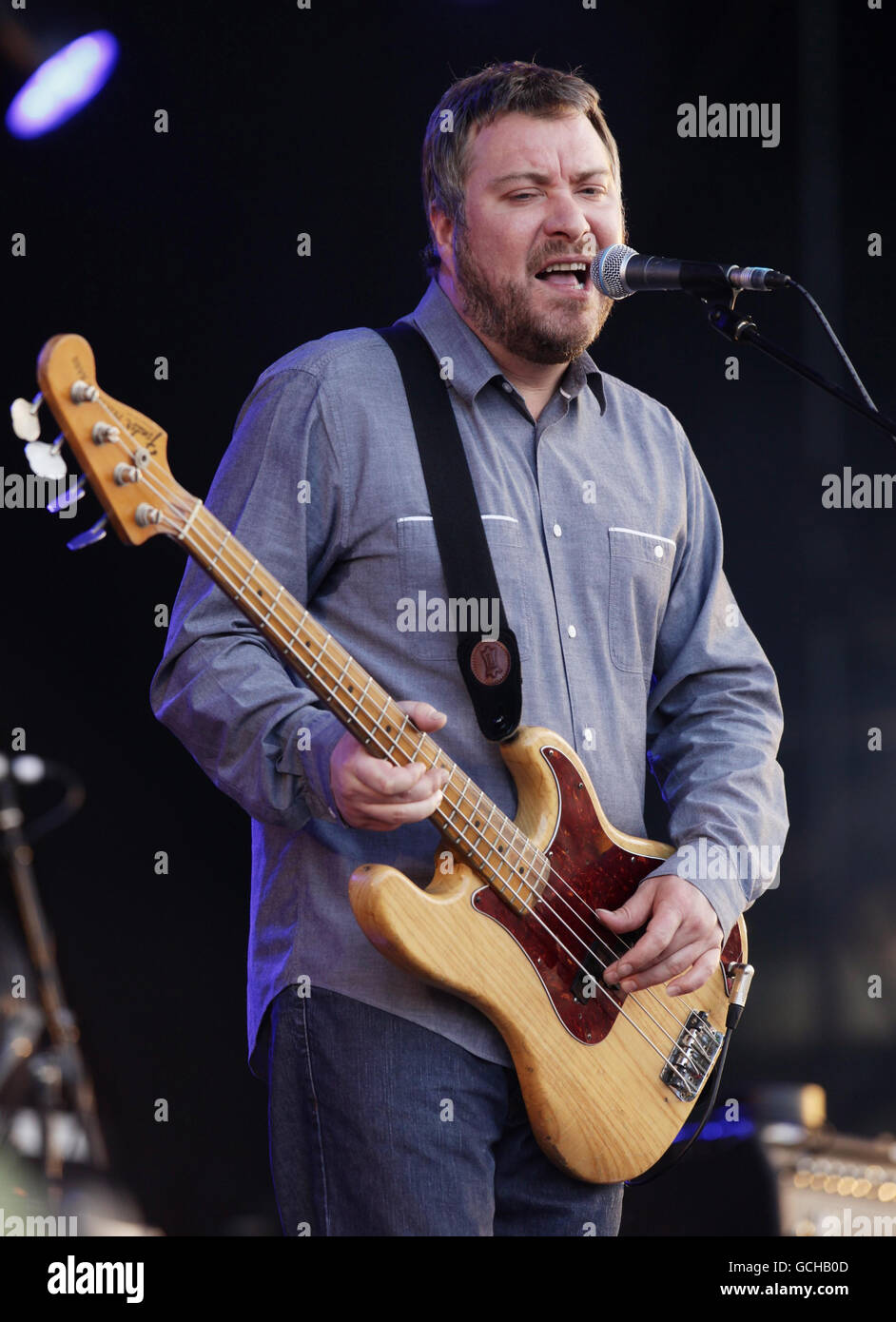 Jimi Goodwin of the Doves performing on the Main Stage, at the the Isle ...