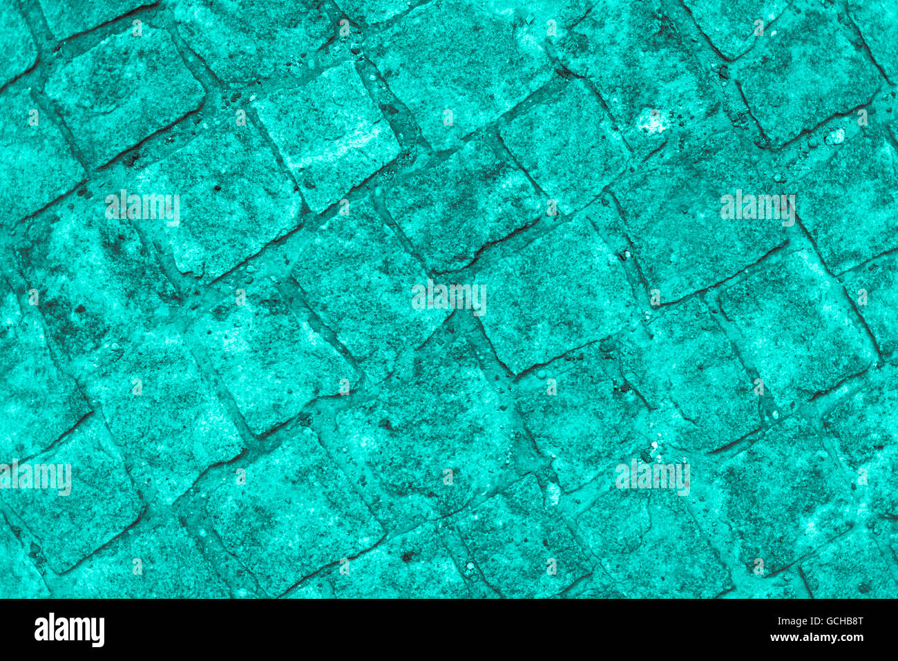 Turquoise stone wall hi-res stock photography and images - Alamy