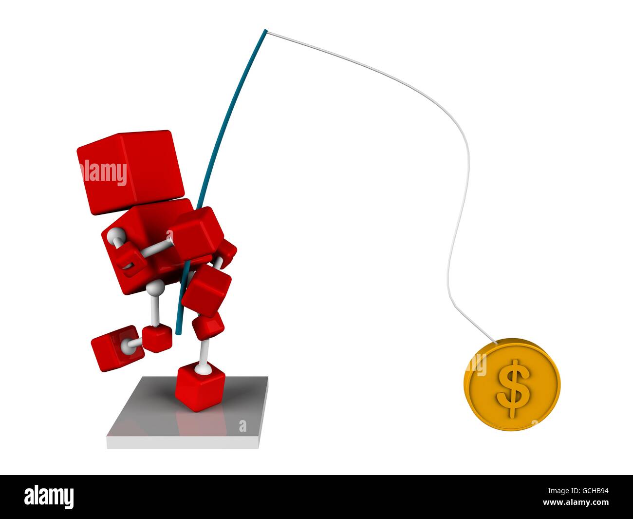 fishing a money Stock Photo - Alamy