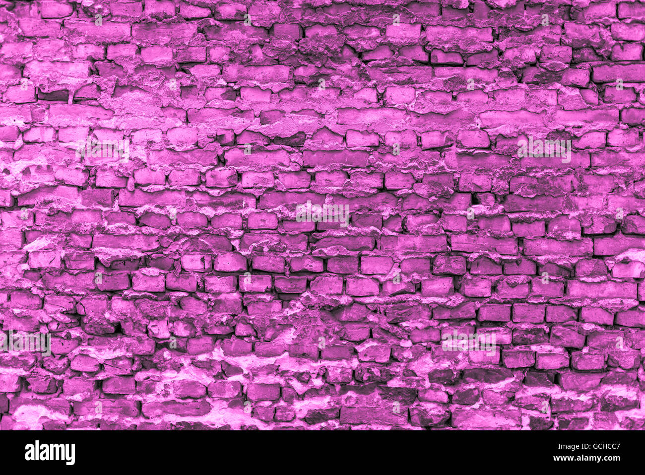 Berlin underground wall old with bricks and colors in purple pink or ...