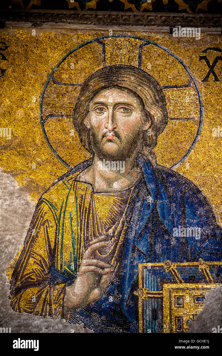 The Deesis Mosaic Of Christ, Widely Considered The Finest In Hagia ...