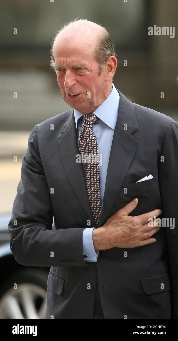 The Duke of Kent arrives at the Royal Festival Hall, at the South Bank ...