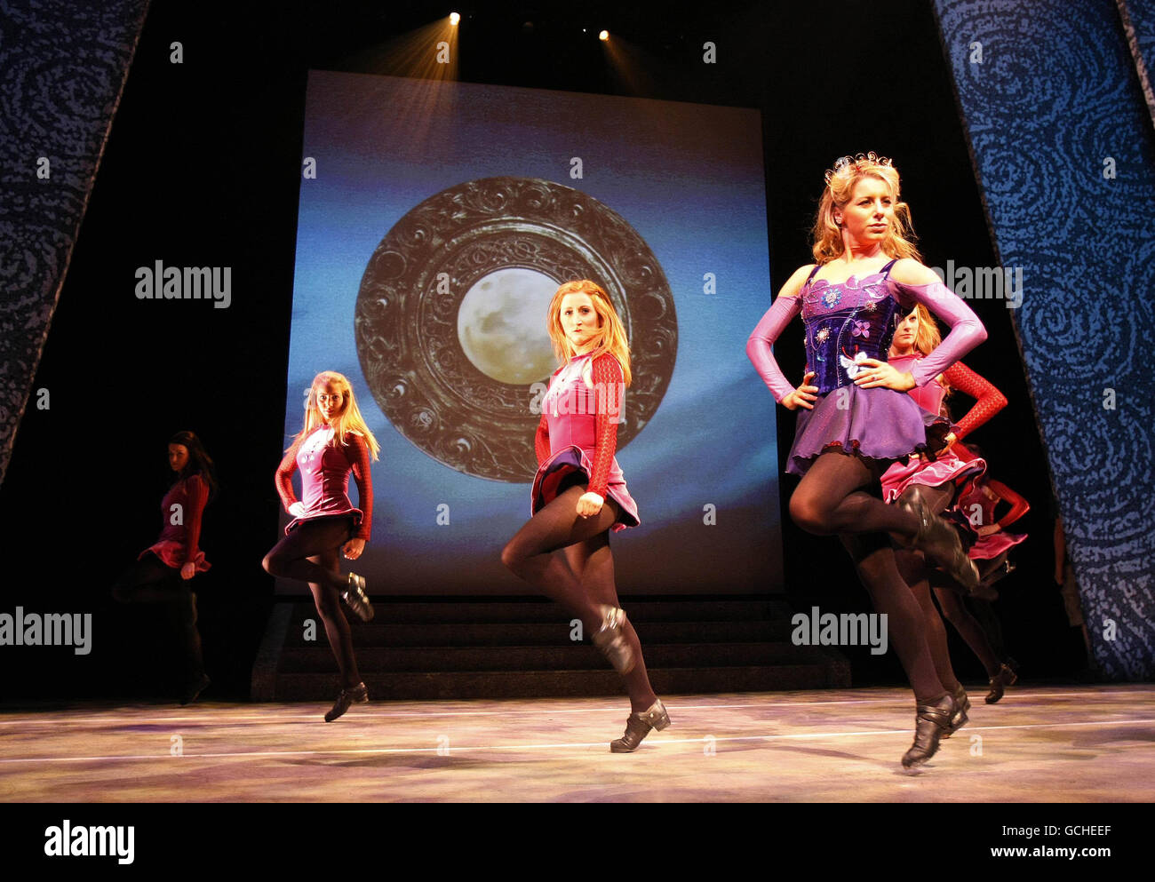 Riverdance cast members during dress rehearsals at the Gaiety theatre ...