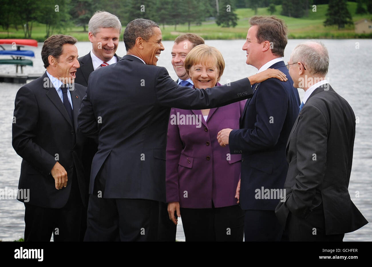 Angela merkel stephen harper hi-res stock photography and images - Alamy