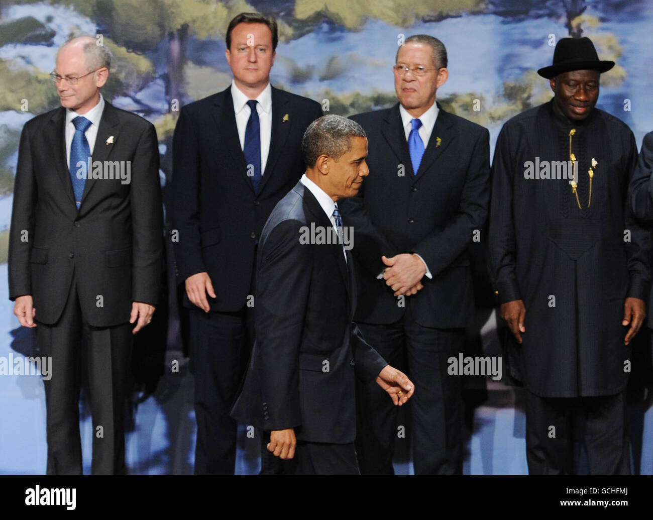 G8 leaders with outreach leaders including (left - right) Herman Van ...