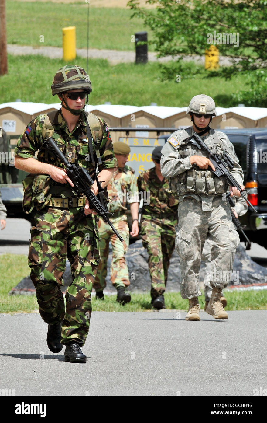 Royal harry full length royalty walking camouflage rifle hli ...