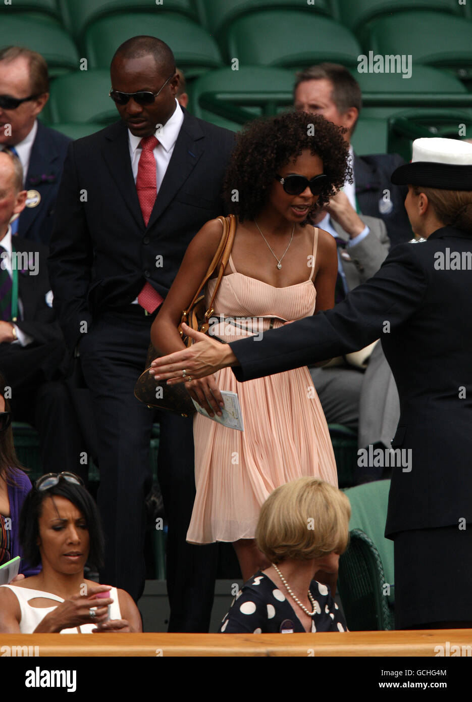 Wimbledon royal box seats hi-res stock photography and images - Alamy