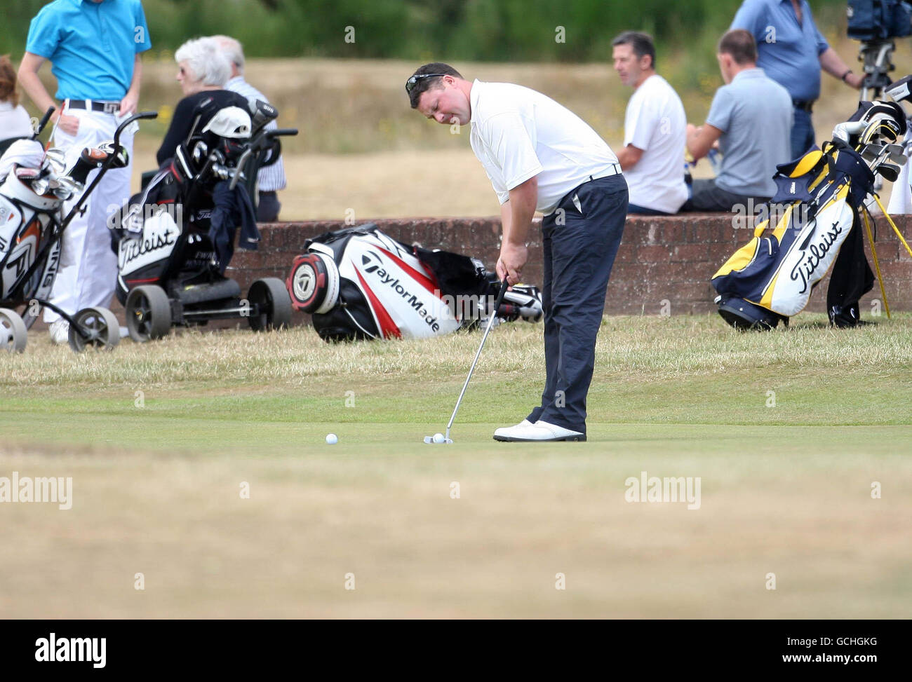 Scotland's Chris Doak on the practice green during the Open ...
