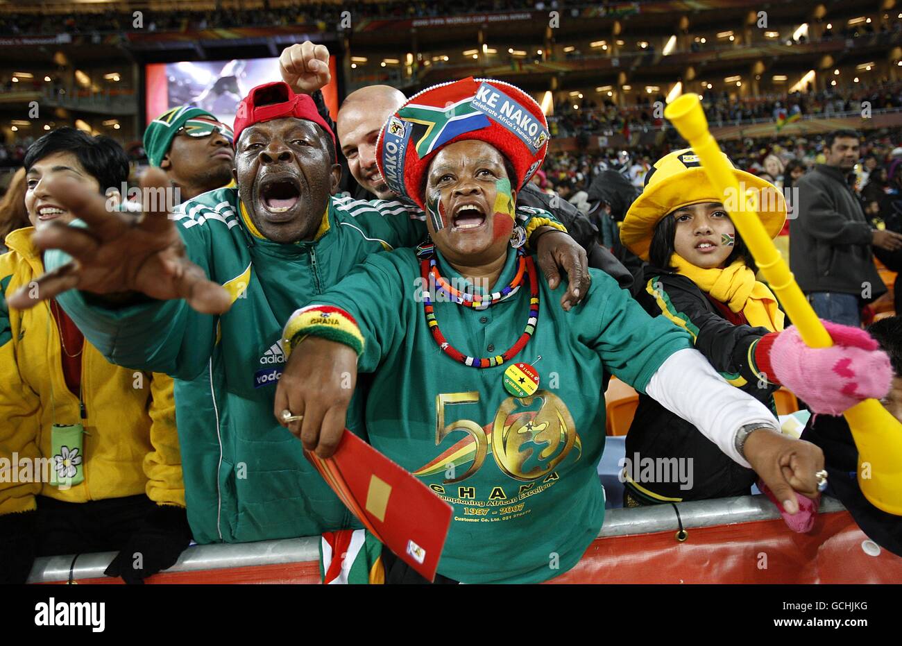 Fans of ghana in the stands hi-res stock photography and images - Alamy