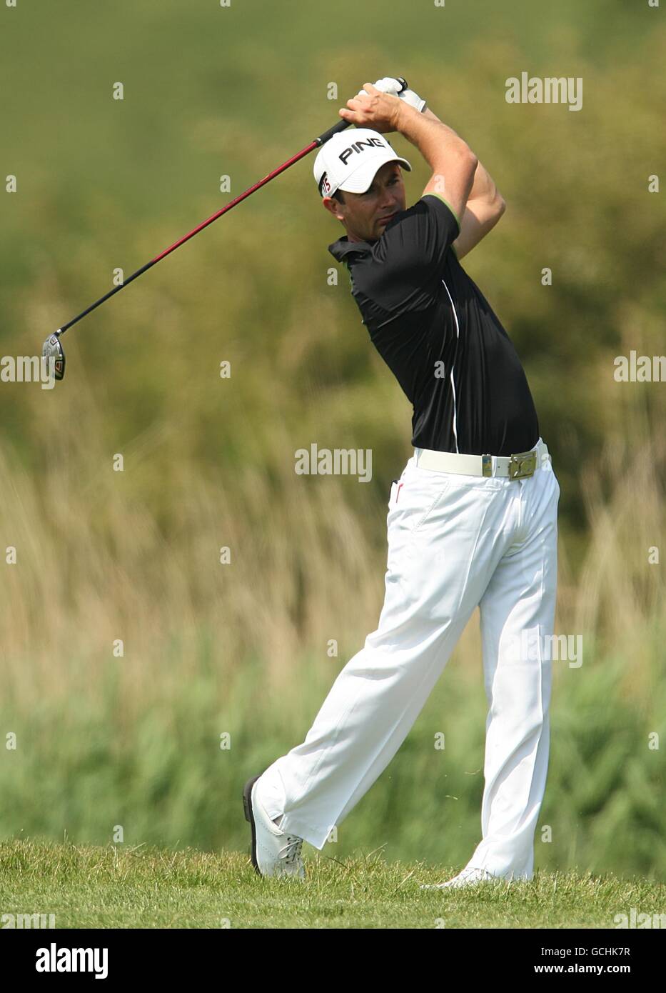 Northern Ireland's Gareth Maybin during Round Two of the Celtic Manor ...