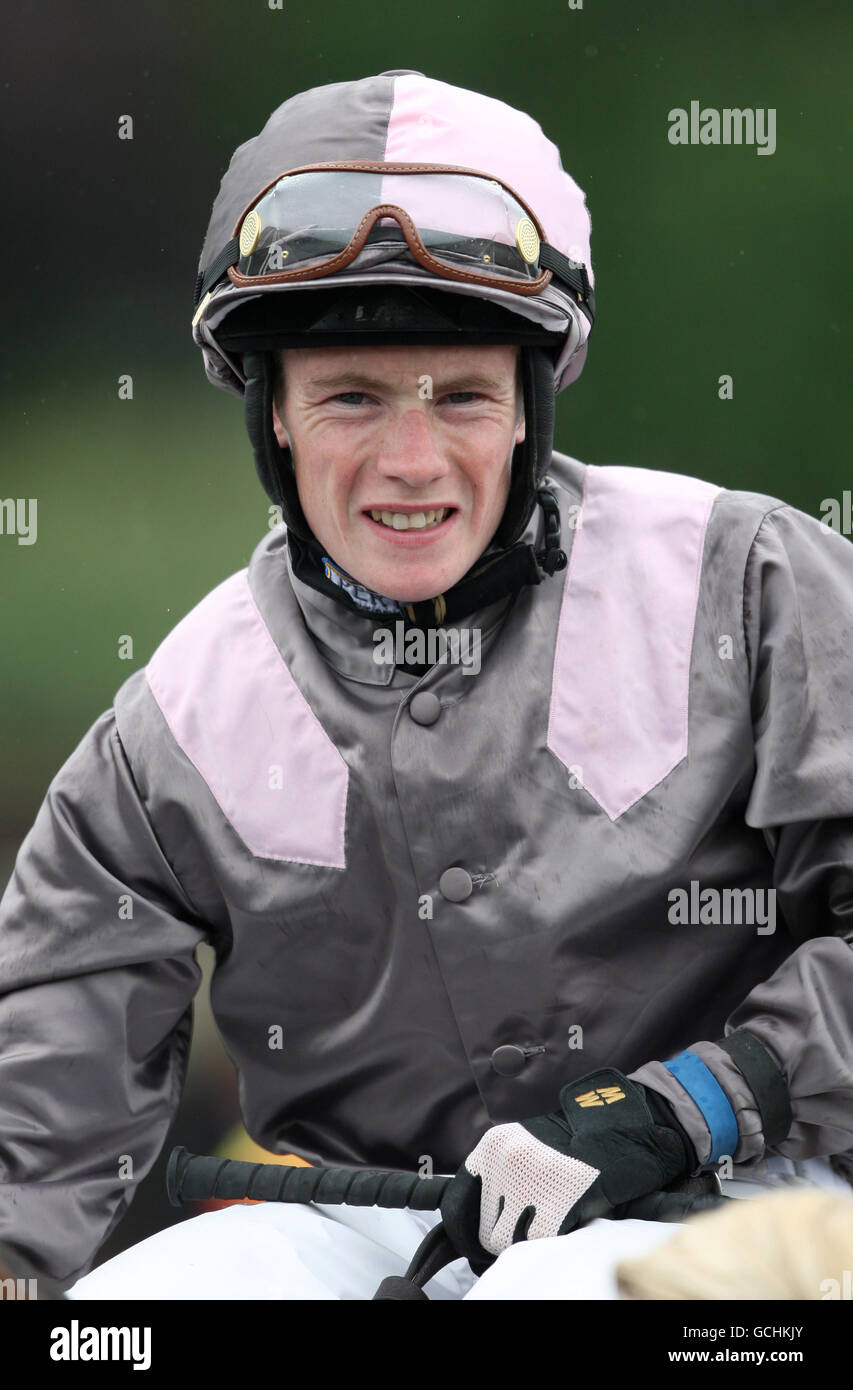 Horse Racing - Leicester Racecourse. Declan Cannon, Jockey Stock Photo ...