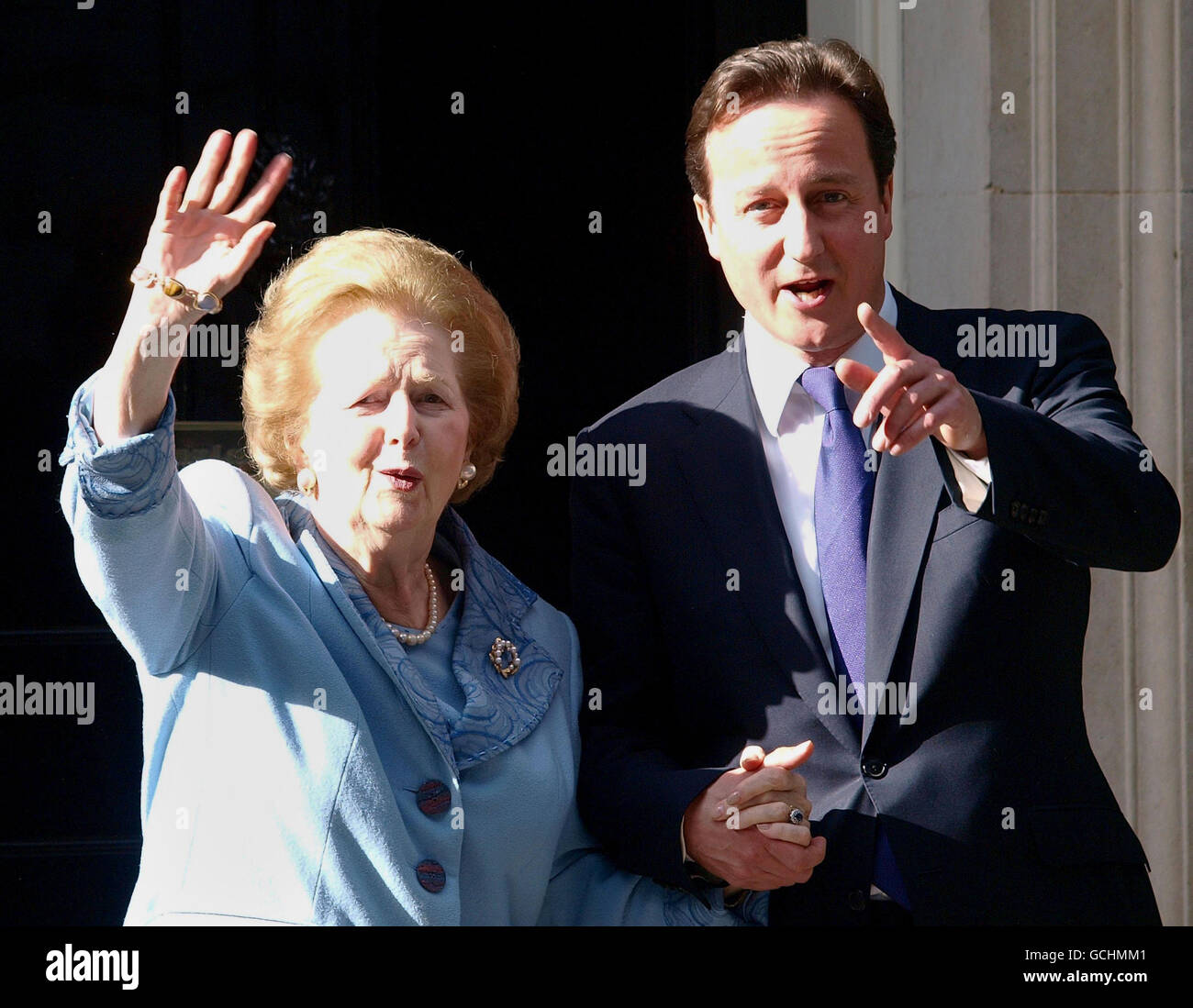 Baroness Thatcher visits Downing Street Stock Photo - Alamy