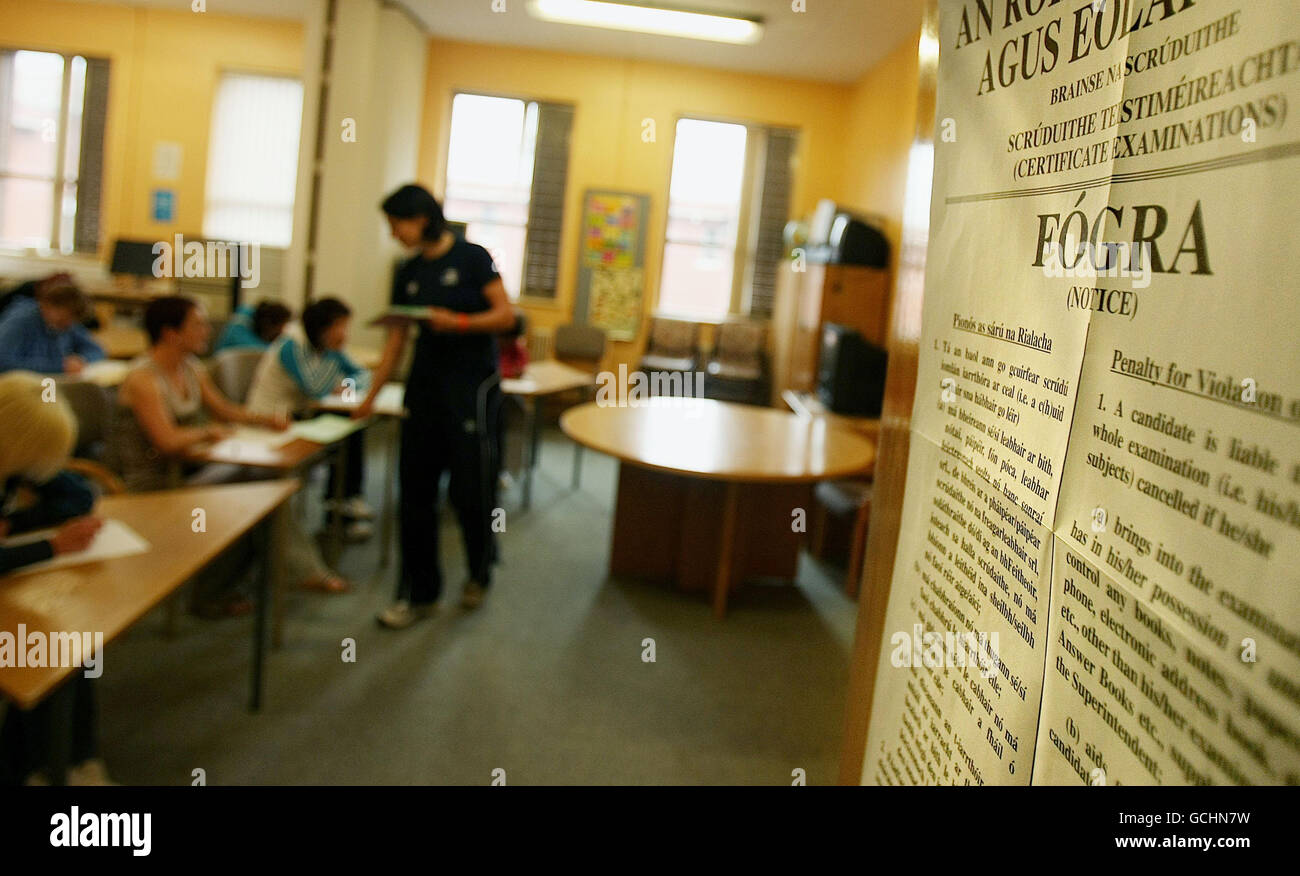 Students sitting exams Stock Photo - Alamy