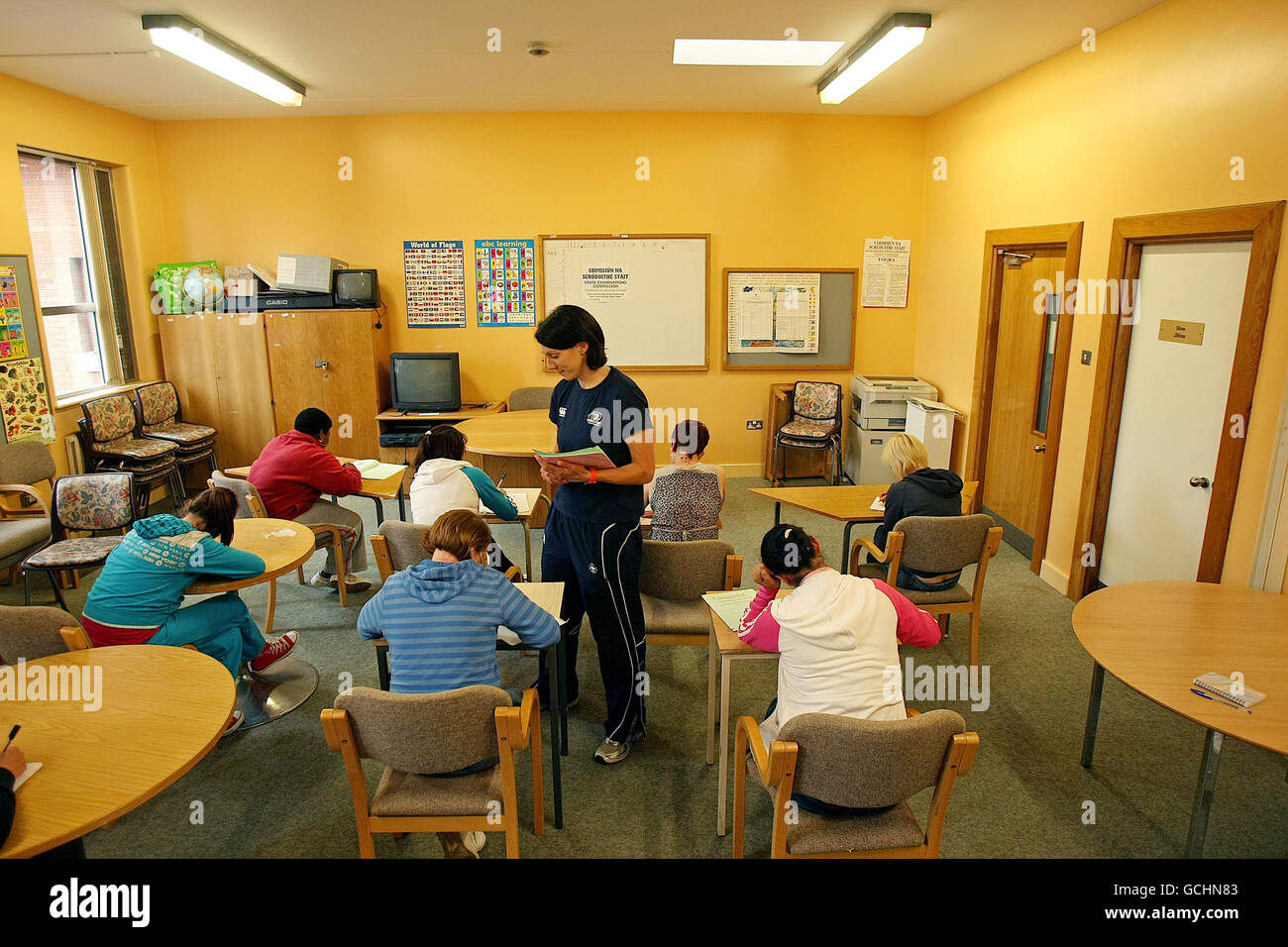 Women in the dochas centre female prison in mountjoy hi-res stock ...