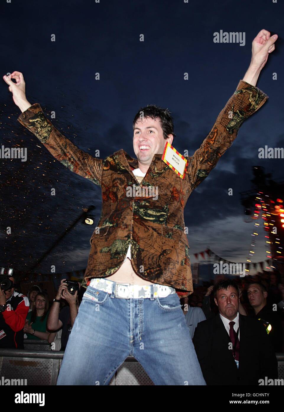 Mario chosen enter big brother house elstree studios hi-res stock ...