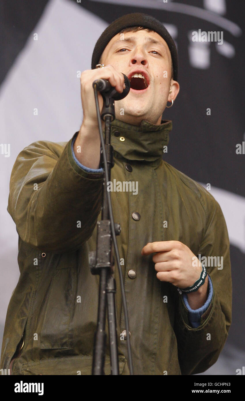 RockNess music festival. Orlando Weeks of the Maccabees performs during ...