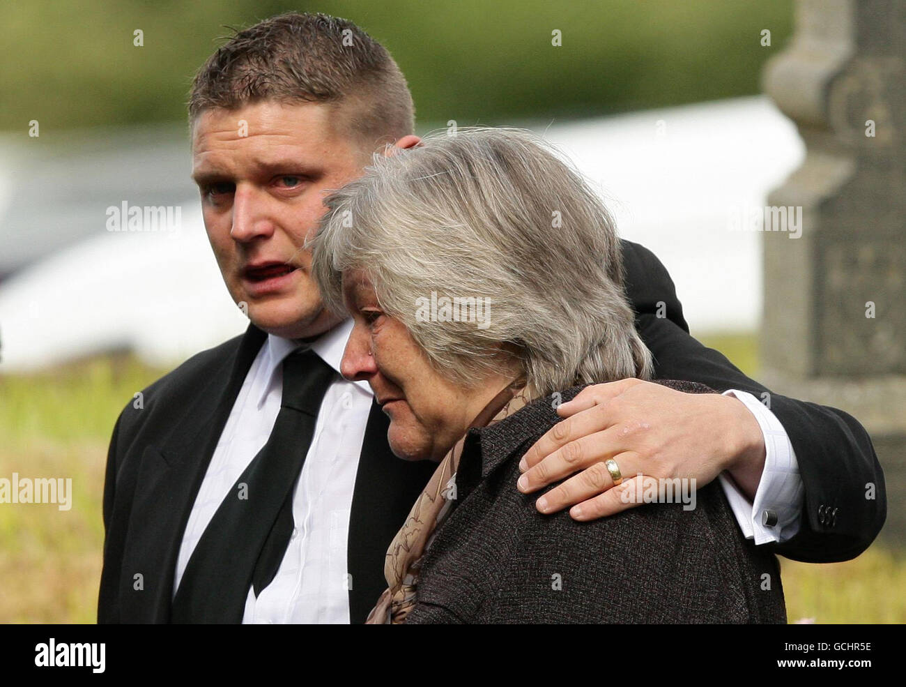 Susan Bird, wife of David Bird, leaves St Michael's church in Lamplugh ...