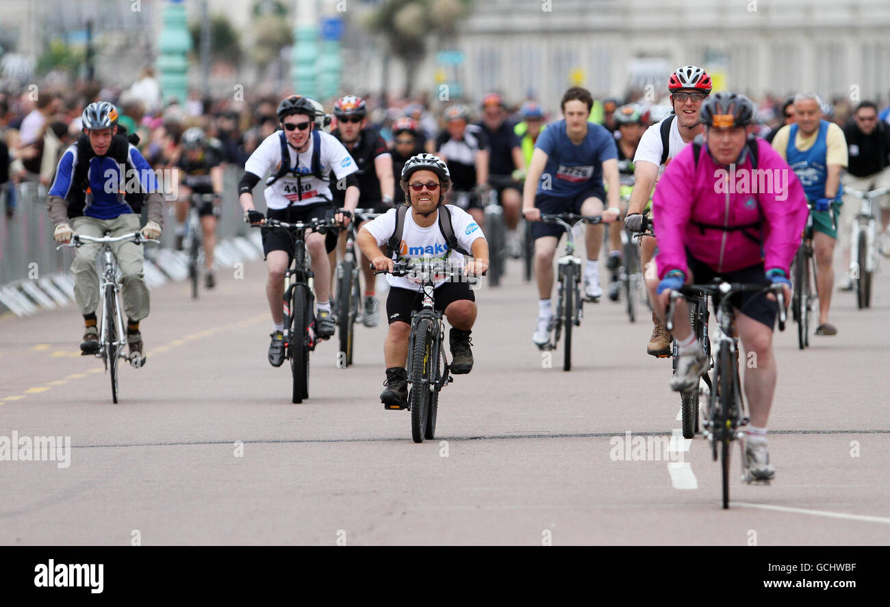 London to Brighton Bike Ride Stock Photo - Alamy