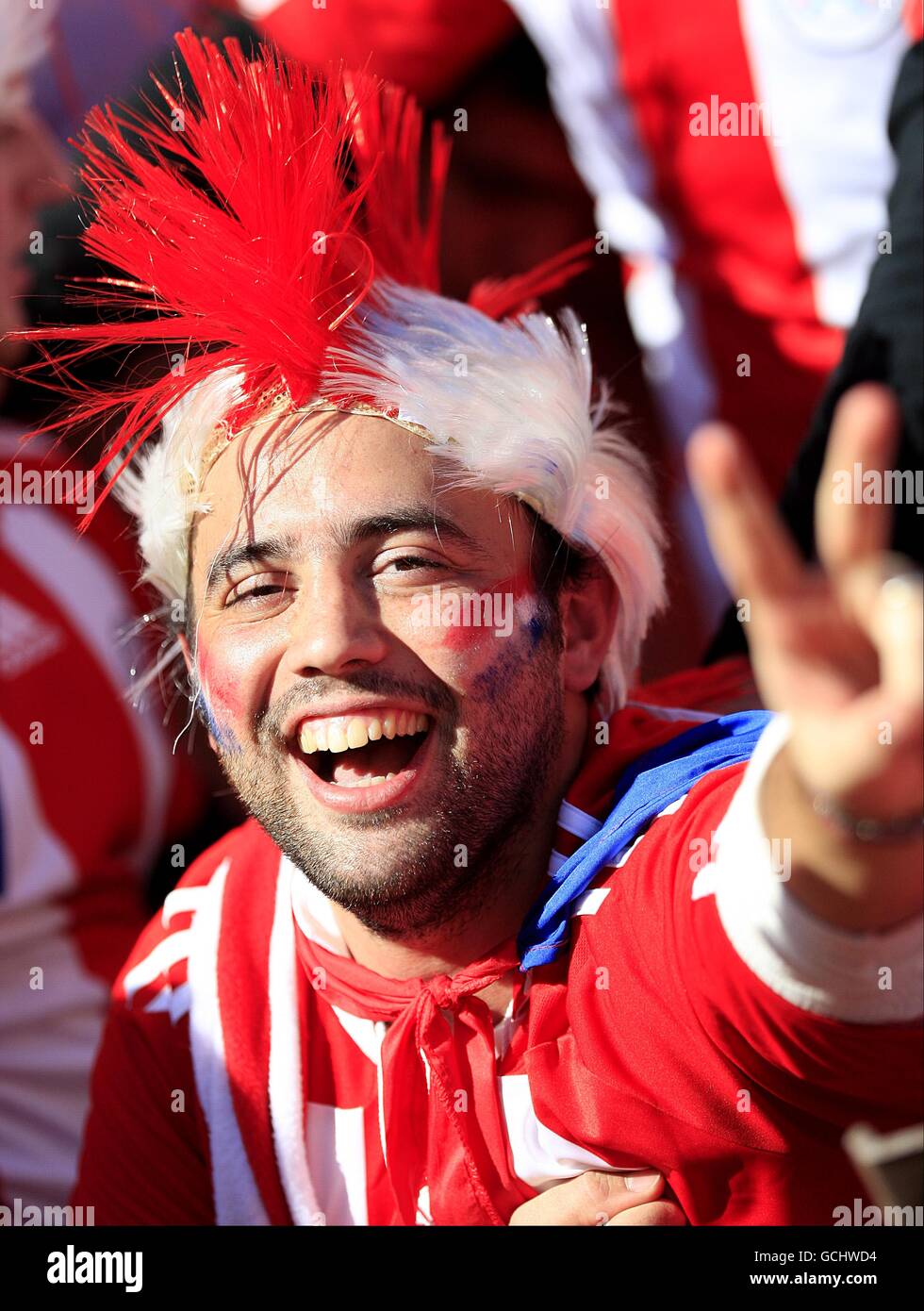 Paraguay fans in the stands hi-res stock photography and images - Alamy