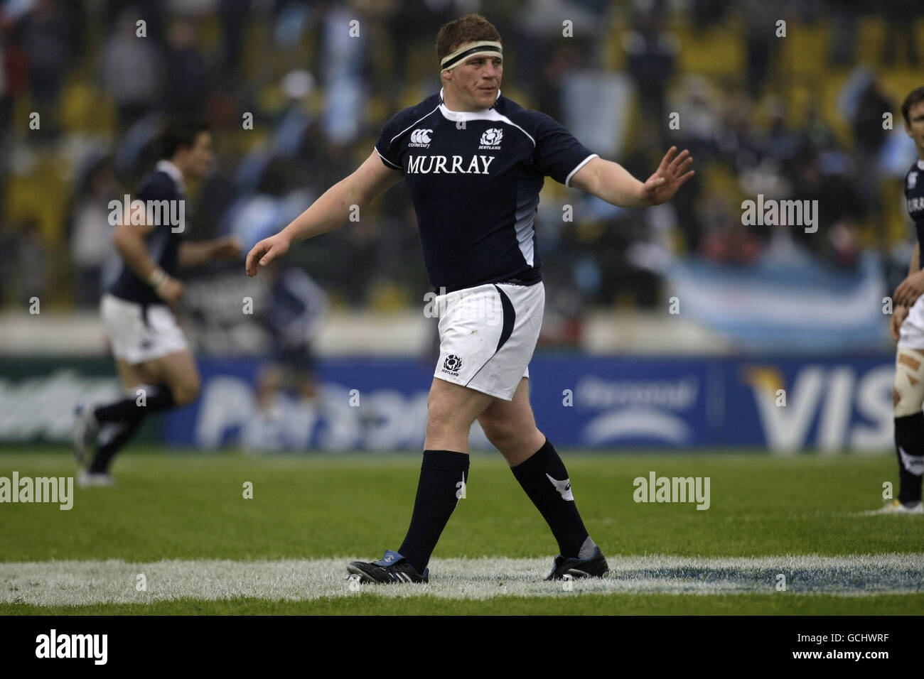 Scotlands moray low test match estadio mundialista hi-res stock ...