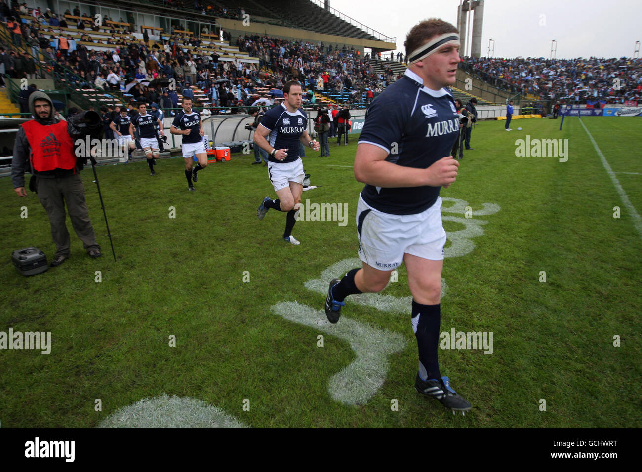 Scotlands moray low test match estadio mundialista hi-res stock ...
