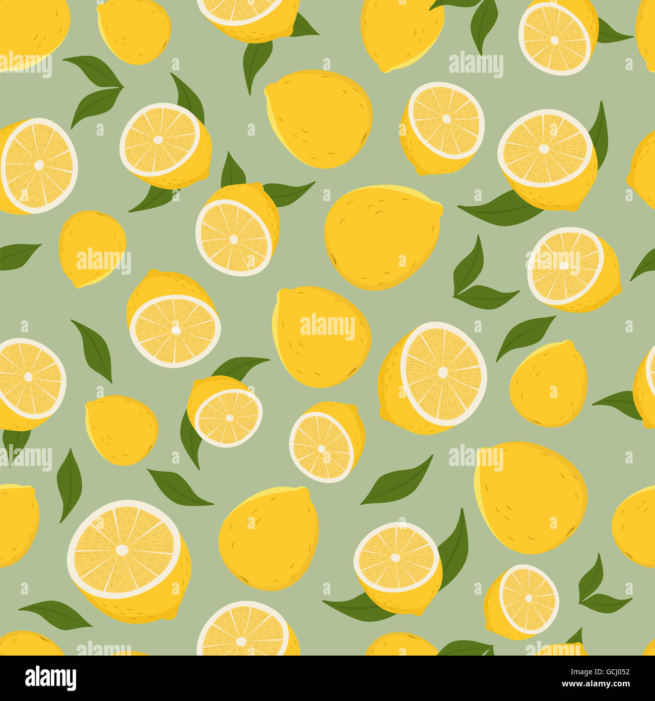 Pattern of lemons Stock Photo - Alamy