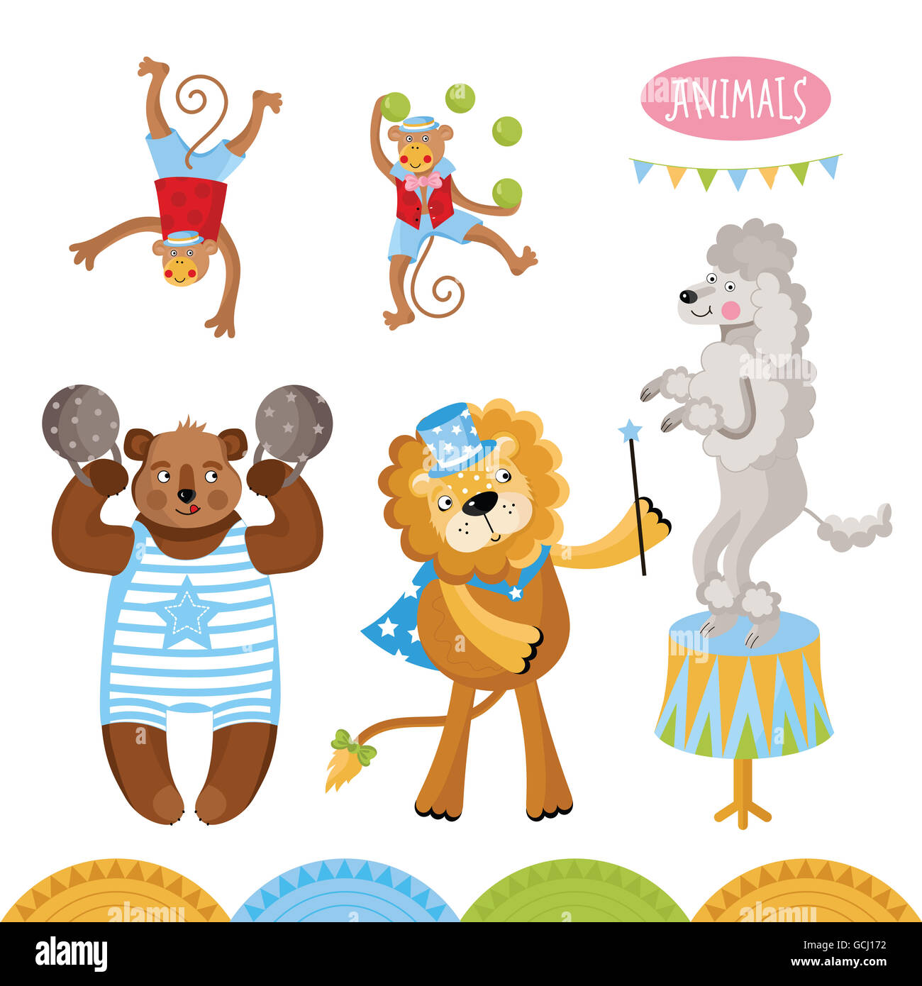 Circus animals perform tricks Stock Photo - Alamy