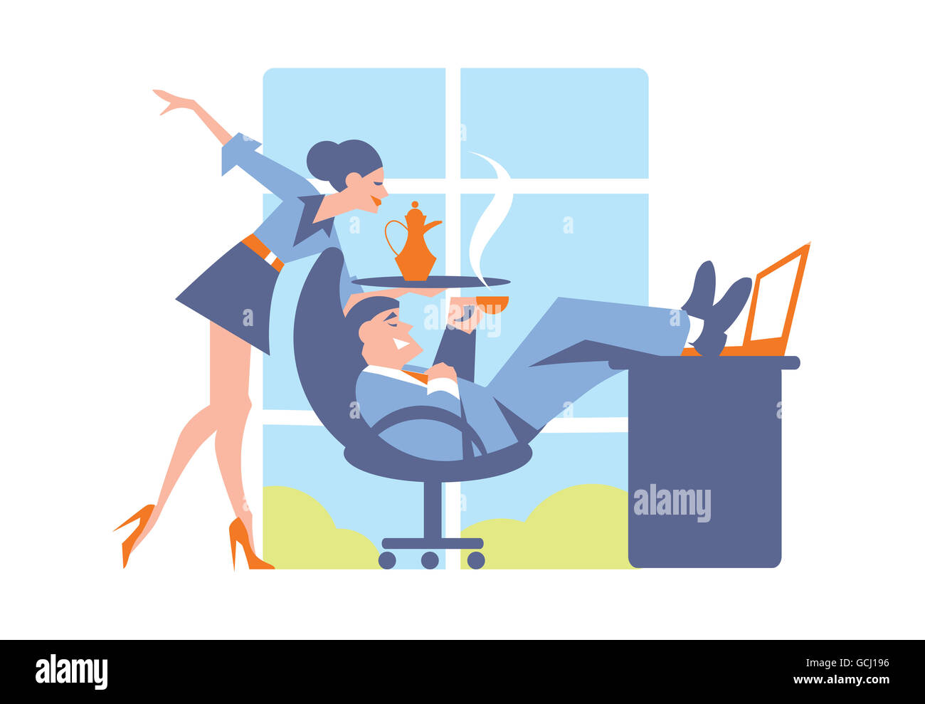 Office people abstract Cut Out Stock Images & Pictures - Alamy