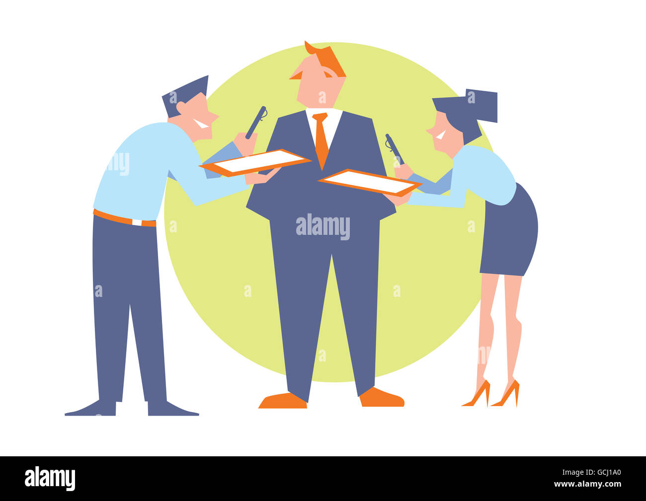 Office people abstract Cut Out Stock Images & Pictures - Alamy
