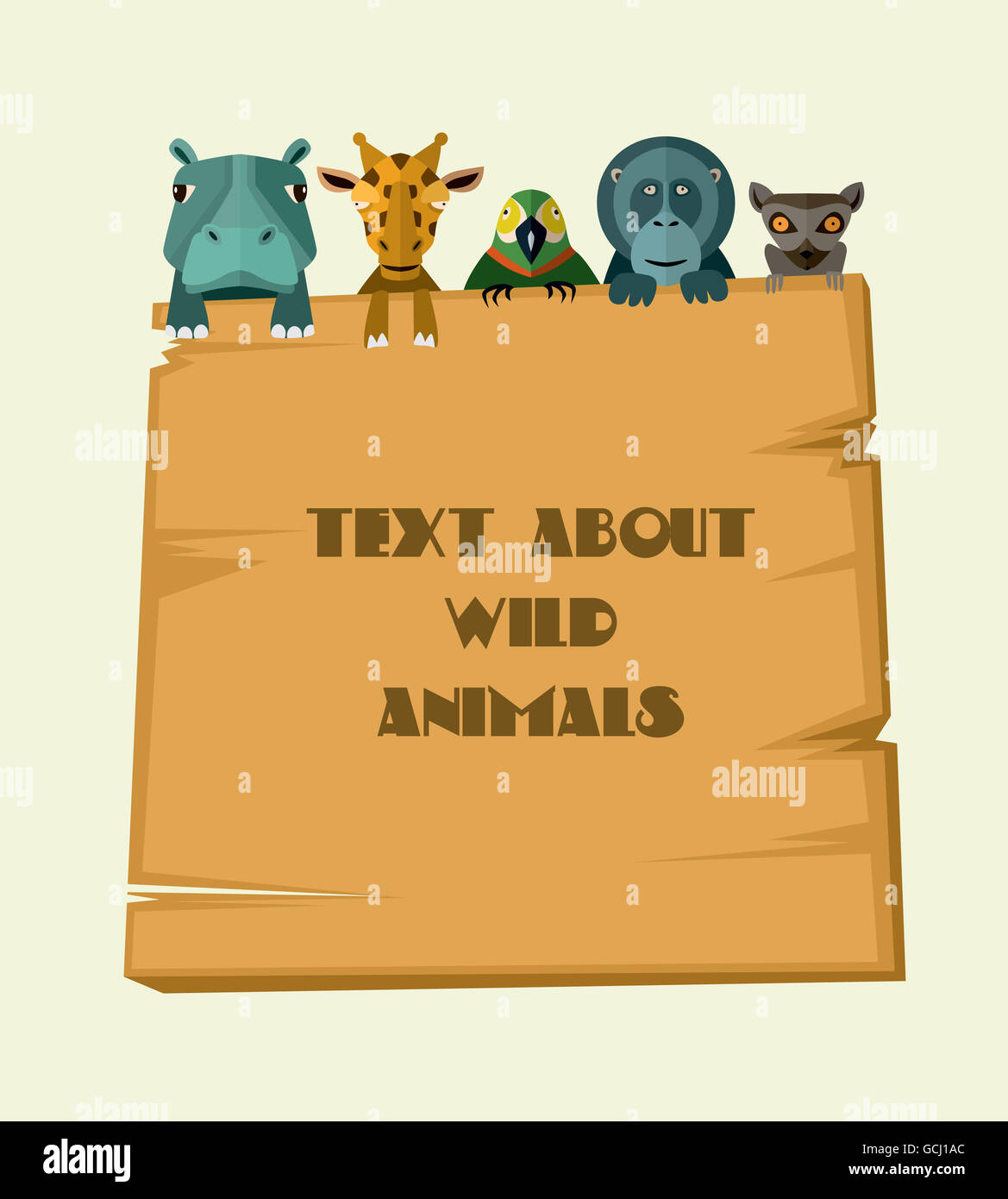 Tropical animals set Stock Photo - Alamy