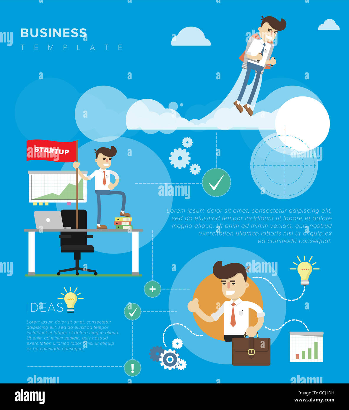 Creative office infographic hi-res stock photography and images - Alamy