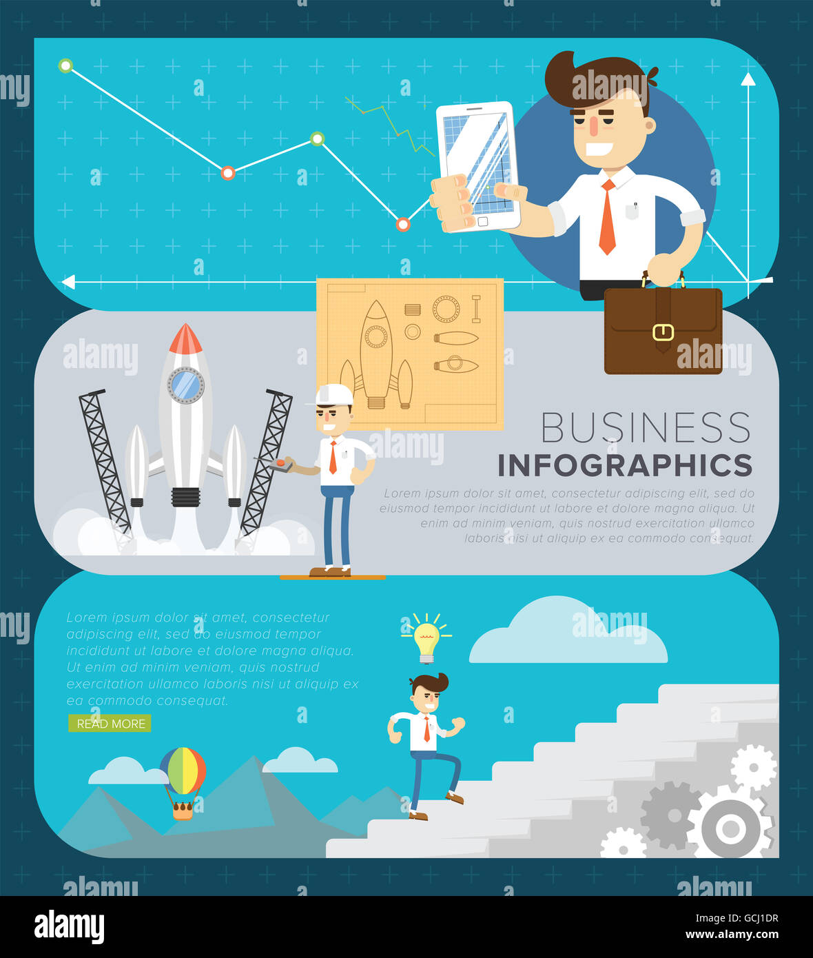 Creative office infographic hi-res stock photography and images - Alamy