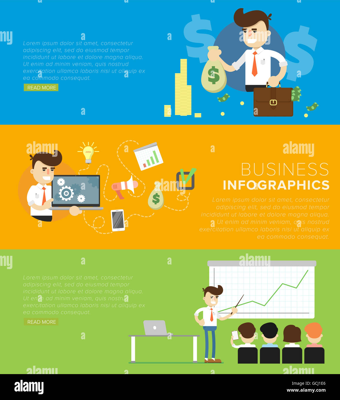Creative office infographic hi-res stock photography and images - Alamy