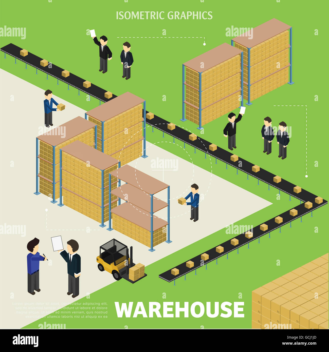 Warehousing process infographics hi-res stock photography and images ...