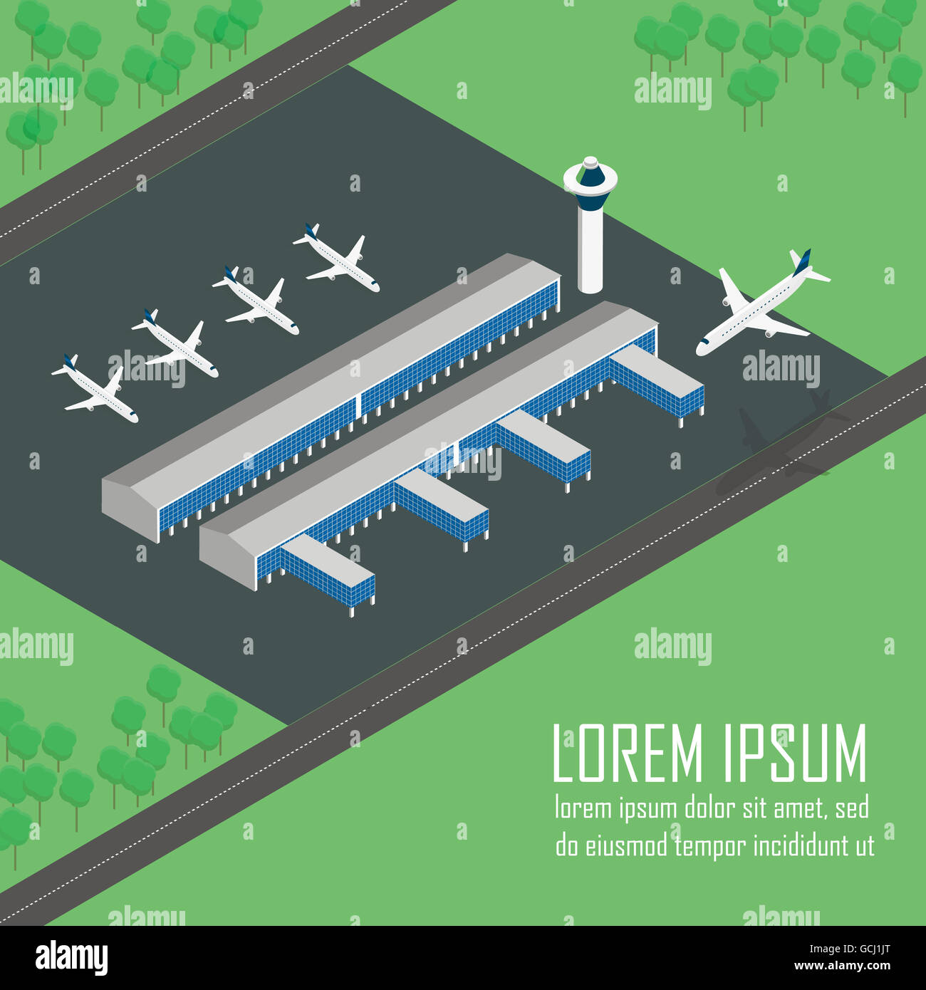 Airport Terminal in format Stock Photo - Alamy