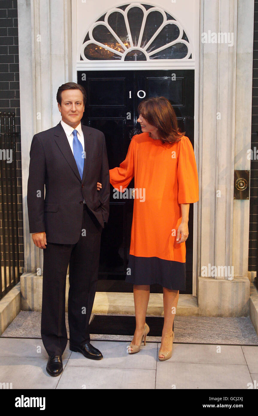 Samantha Cameron stands with the newly-created wax figure of her ...