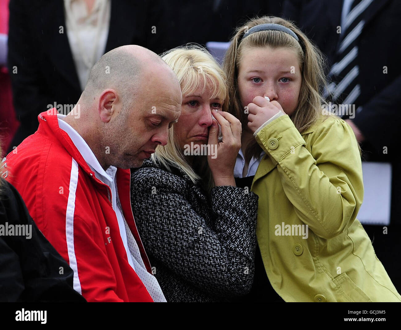 Family members of murdered taxi driver darren rewcastle from whitehaven ...
