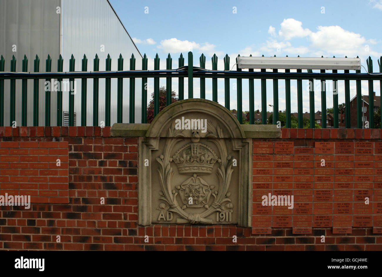 General view of a wall at the county ground hi-res stock photography ...