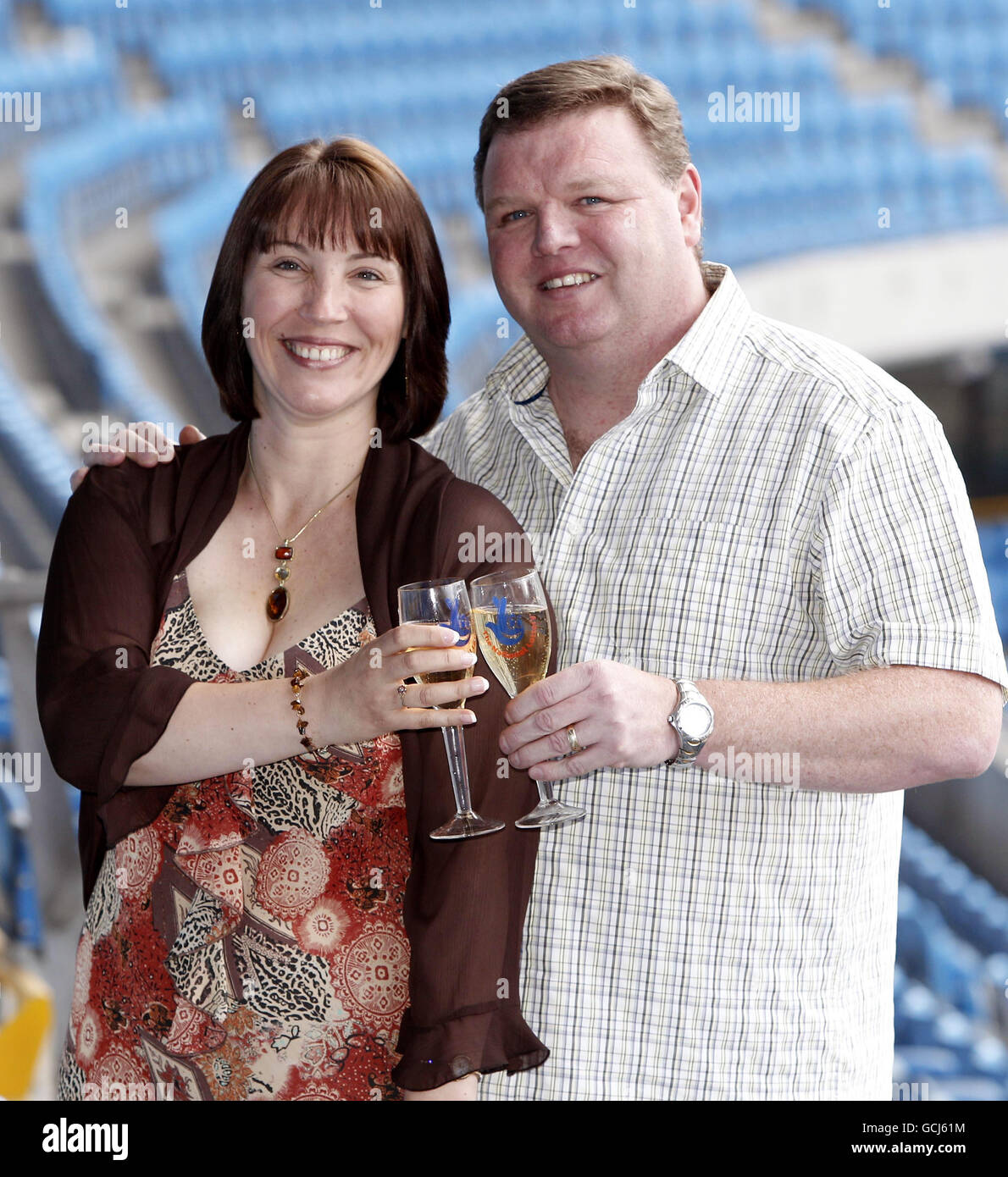 Lottery winners Sharon and Nigel Mather from Sale in Manchester who ...